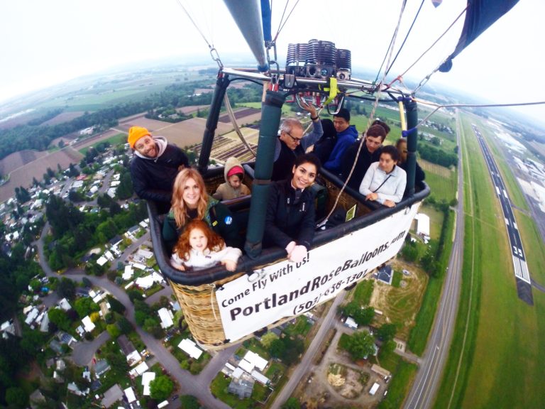 Portland Rose Balloons: Hot Air Balloon - Erika Lily Castro